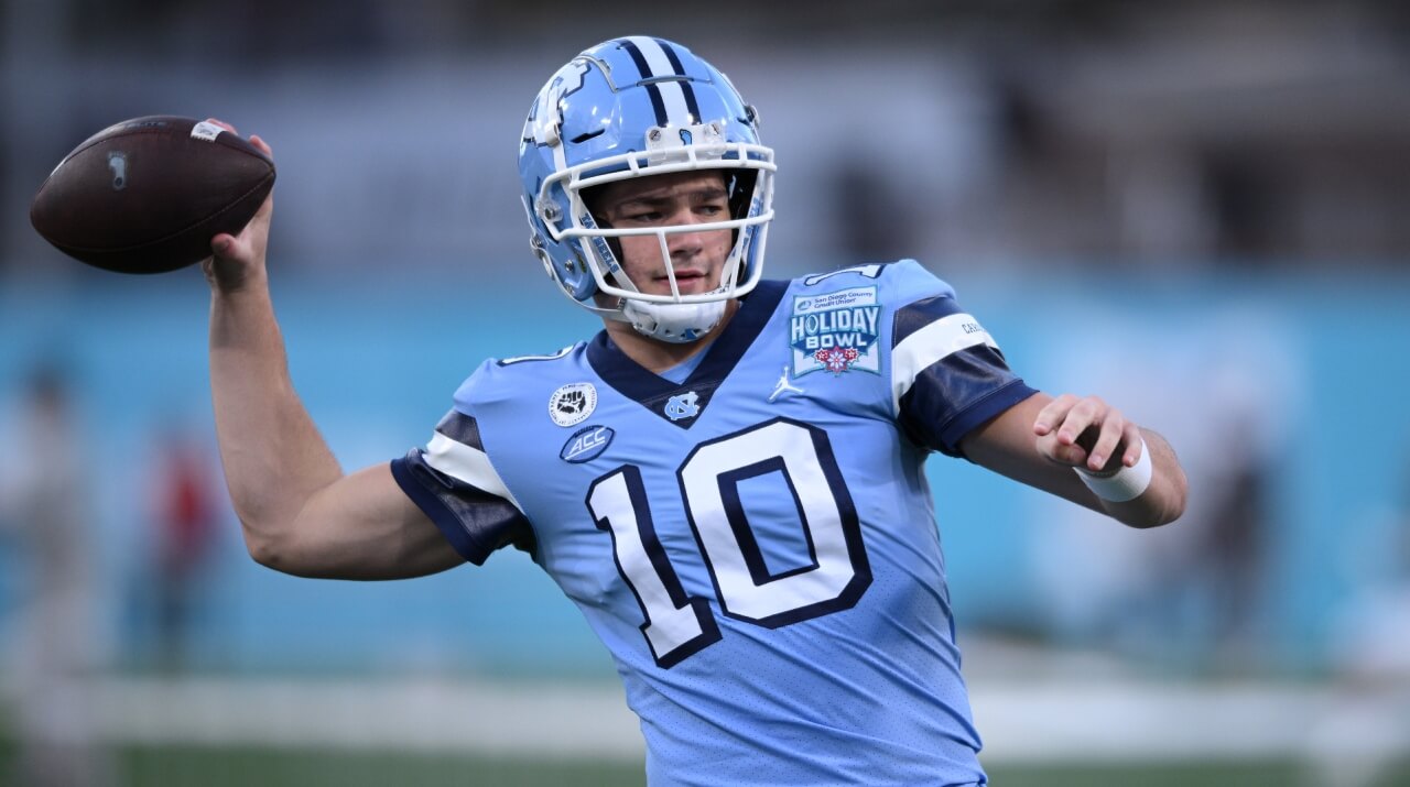 ¿Quién es Drake Maye, el QB que puede sacarle el pick 1 del NFL Draft ...